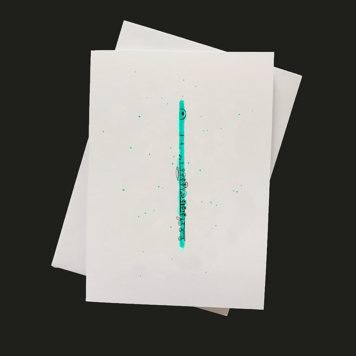 Flute in Watercolour Card by Charlotte Marino – St Martin-in-the-Fields