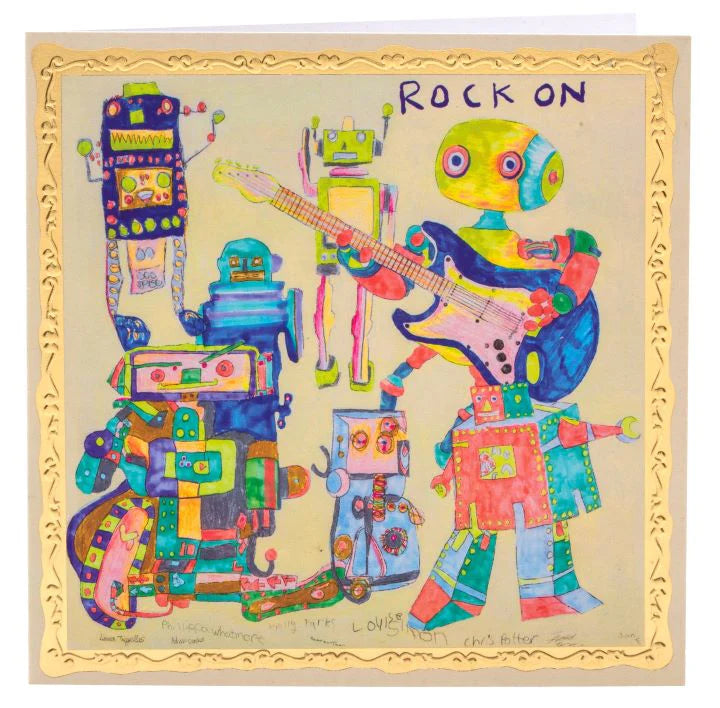 Rock on Robot Greetings Card – St Martin-in-the-Fields