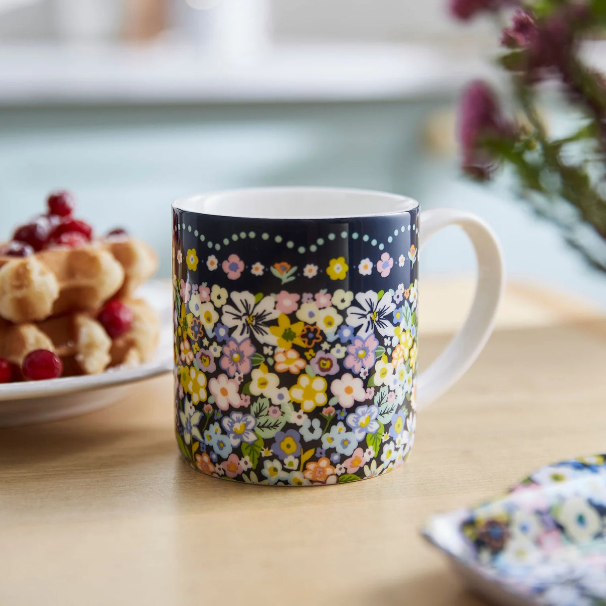Confetti Floral Mug, New Bone China 250ml | Drinkware | Home & Kitchen ...